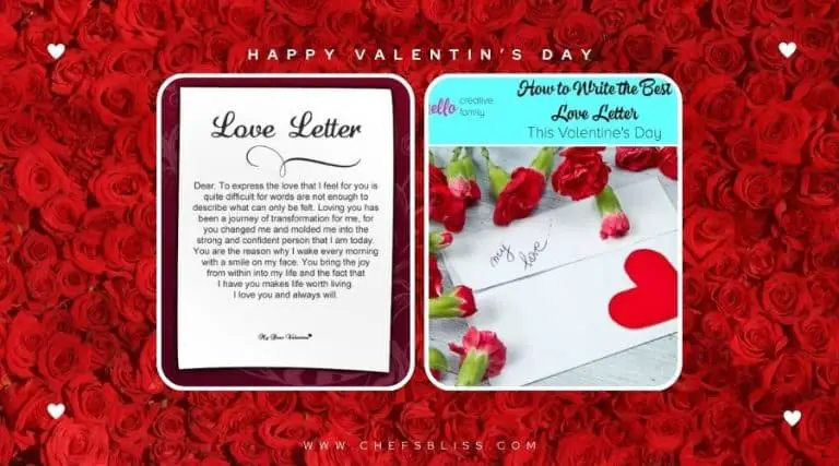 26+ Romantic Valentine’s Day Love Letter Writing Ideas to Melt Their ...
