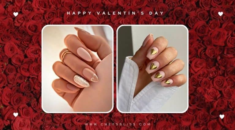 27+ Valentine’s Day Playful Gold Heart Nail Ideas to Celebrate in Style ...