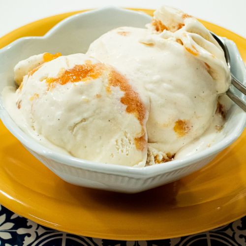Creamy No Churn Peach Swirl Ice Cream – ChefsBliss