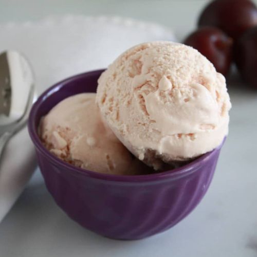 Quick Homemade Plum Ice Cream – ChefsBliss