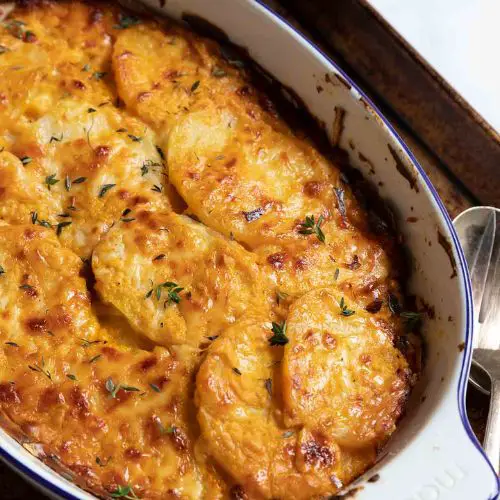 Cheesy Pumpkin Potato Gratin – ChefsBliss